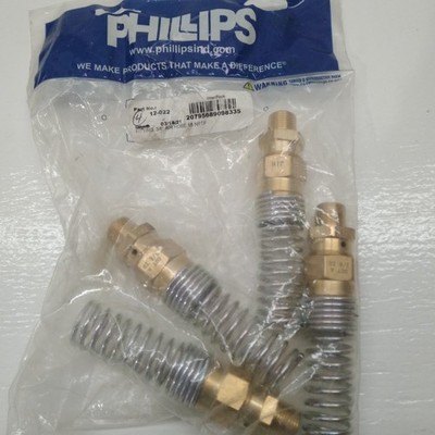 Bag of 4 Phillips 12-022 Air Brake Air Hose Fitting - 3/8 in. Pipe ...