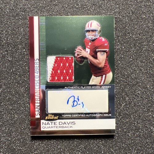 2009 Topps Finest NATE DAVIS #72 Rookie PATCH AUTO /409 SAN FRANCISCO ...