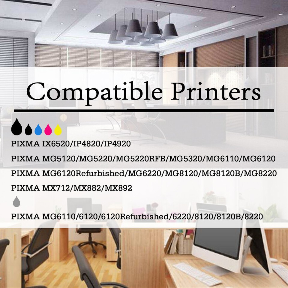 24 PK PGI225 CLI226 Ink Cartridge for Canon PIXMA MG6220 MG6120 MG8220 ...