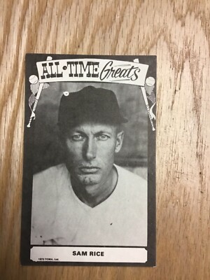 1973 TCMA Sam Rice All Time Greats Postcard | eBay