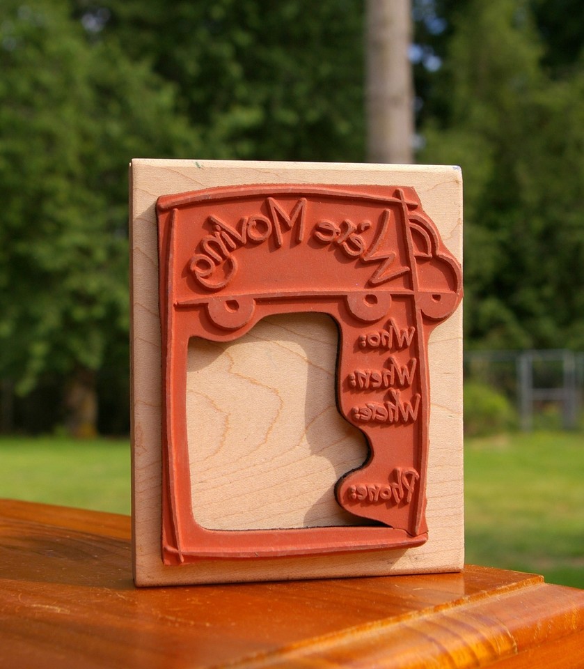 We're Moving Address Notice 5" Wood Mounted Rubber Stamp 1998 by Ducks ...