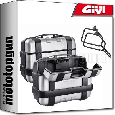 GIVI TRK33X2 VALIGIE LATERALI + KIT TRK HARLEY DAVIDSON PAN AMERICA ...