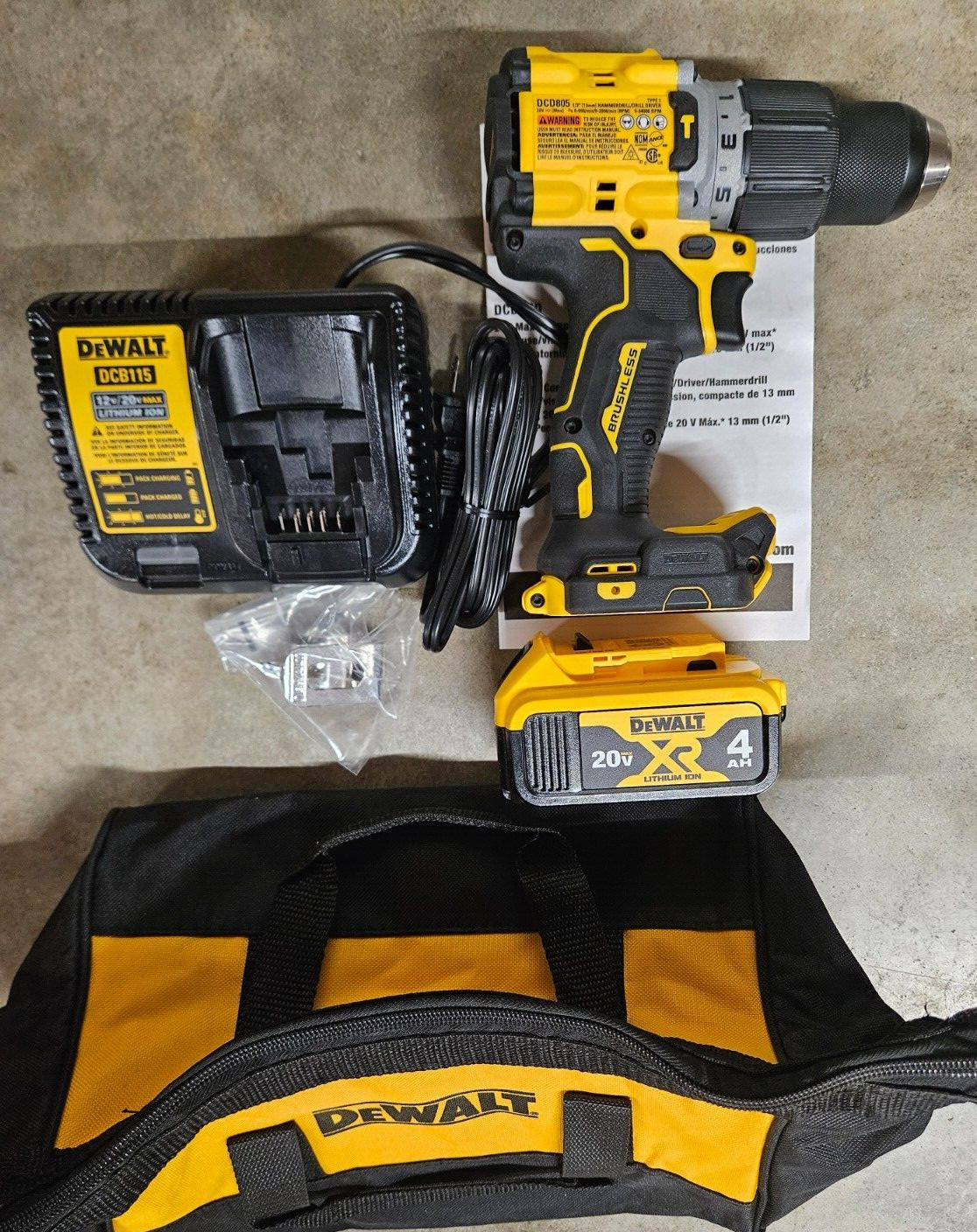 NEW DeWalt 20V Max XR Brushless 1/2' Hammer | Grelly USA