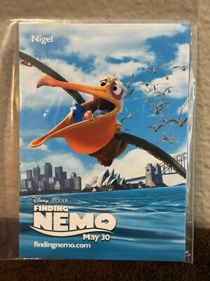 2003 Vintage Disney Pixar FINDING NEMO Promotional Ad Card - NIGEL ...