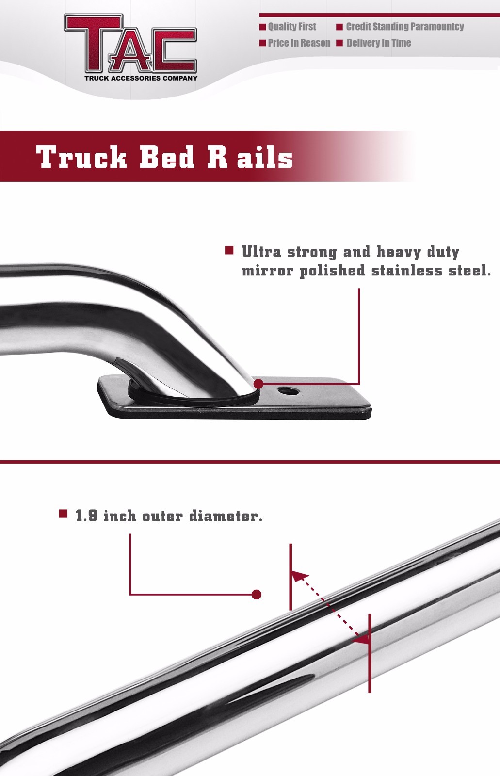 2014-2024 Chevy Silverado GMC Sierra 1500 Side Bed Rails 5.5' Short Bed ...
