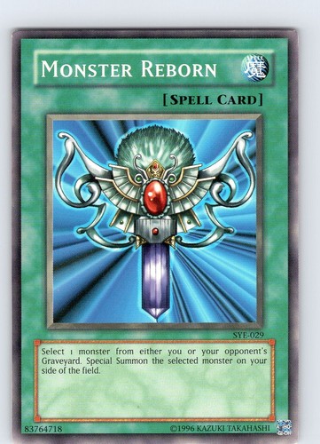 Yu-Gi-Oh TCG Monster Reborn SYE-029 Unlimited Regular Common Card LP-NM ...