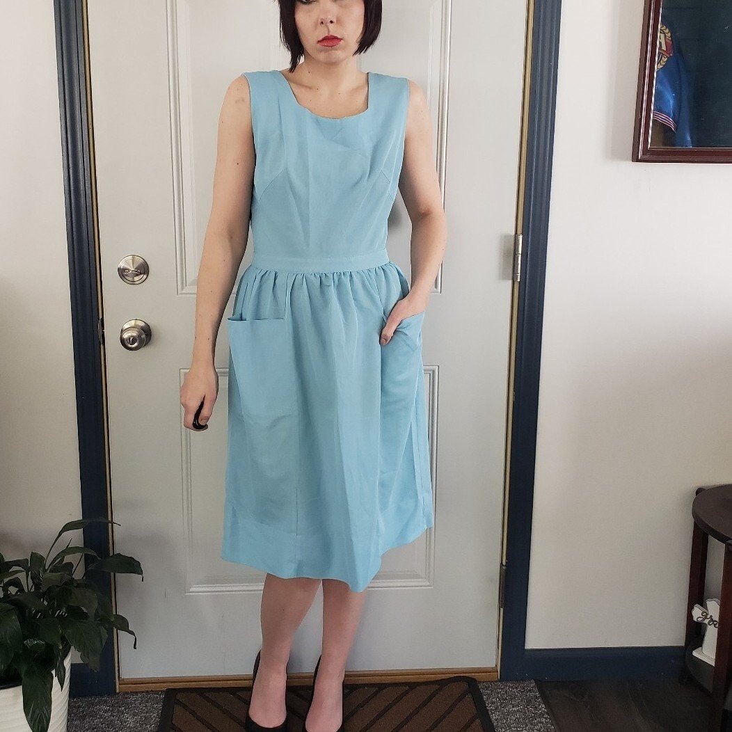 60s Blue Waitress Uniform - Gem