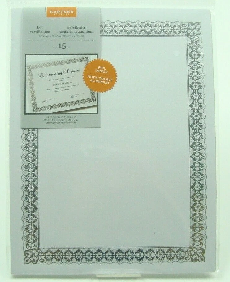 Gartner Certificate Templates