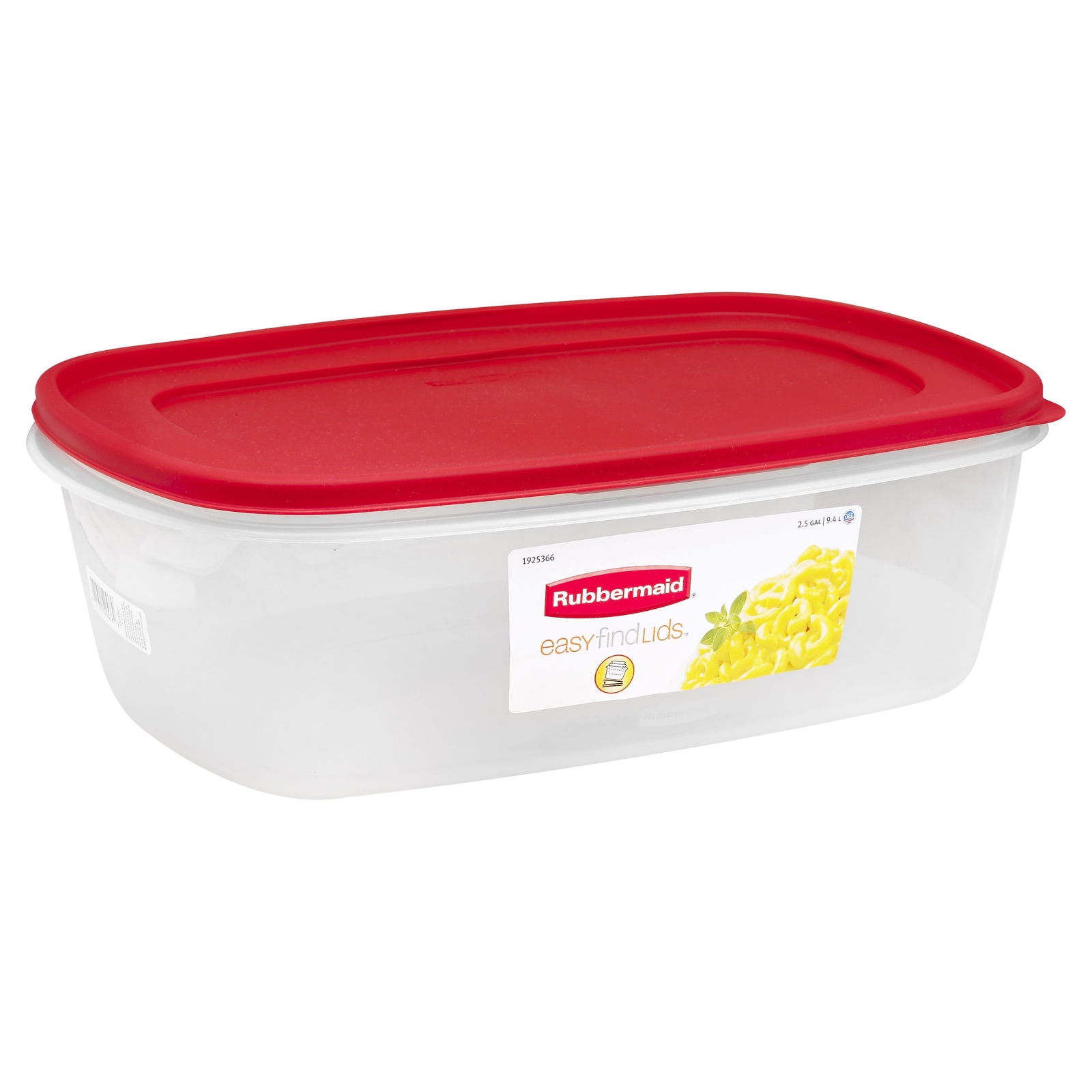 Rm Efl Rect 40 Cup,Size 1CT,Pack of 4, Rubbermaid Easy Find Lids ...