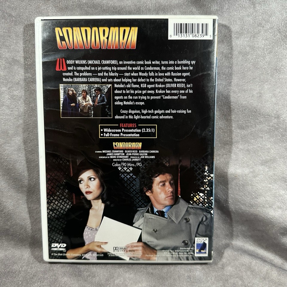 Condorman DVD Full-Frame & Widescreen Presentation Oliver Reed Michael ...
