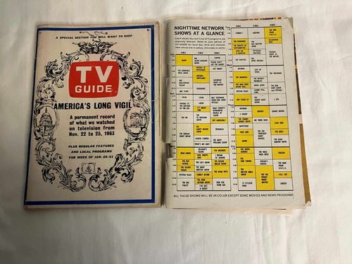 Vintage TV Guides November 22, 1963 & September 10, 1966 | eBay