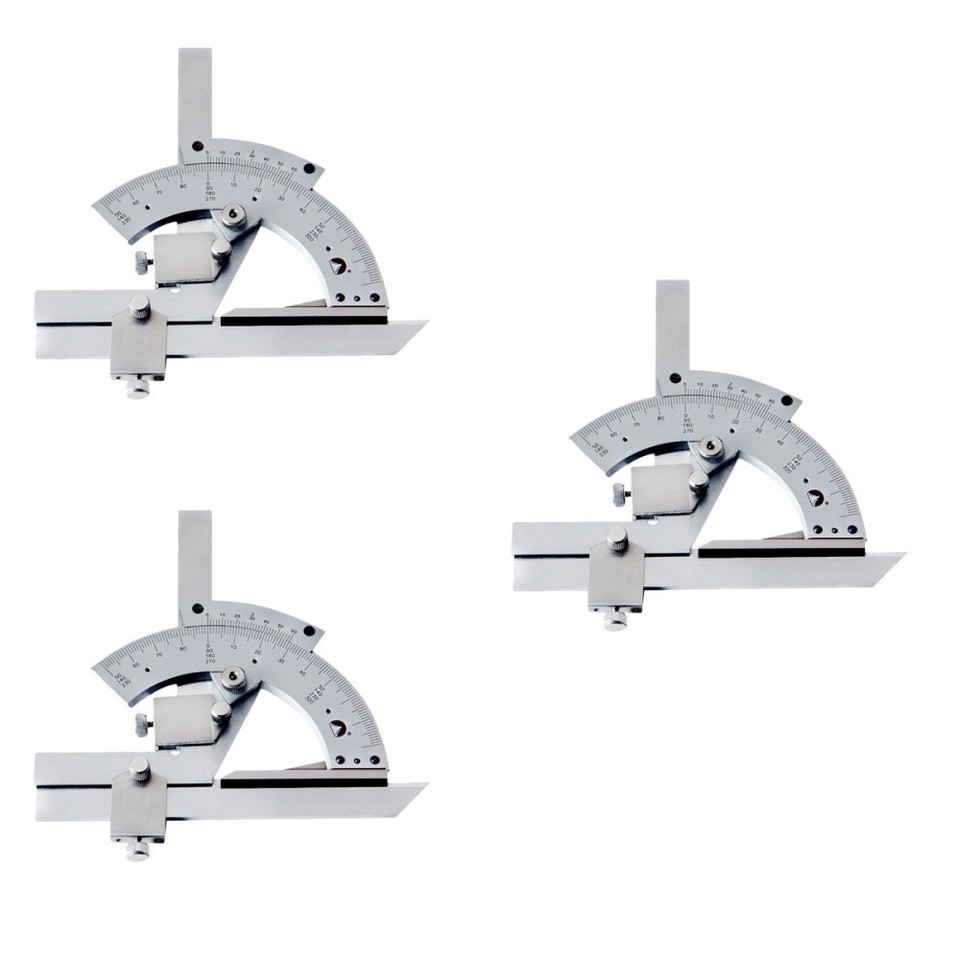 3pcs Universal Protractor 0-320 Degree Precision Goniometer Angle ...