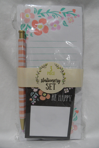 Target Dollar Spot BE HAPPY 3 piece stationary set | eBay