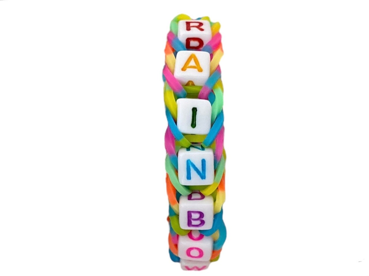 Rainbow Loom Band Letters