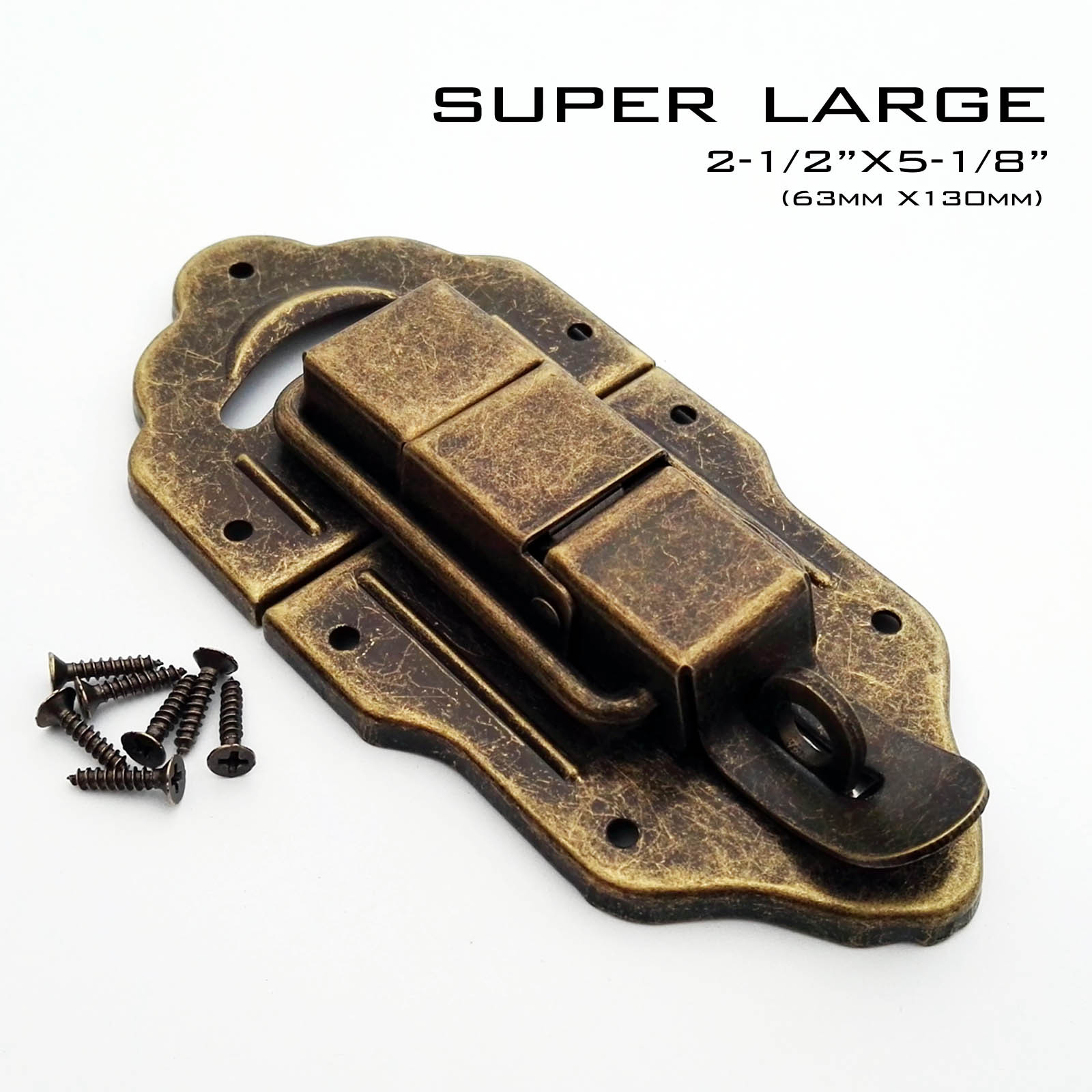 Super Large Lockable Trunk Toggle Catch Chest Wooden Box Case Hasp ...