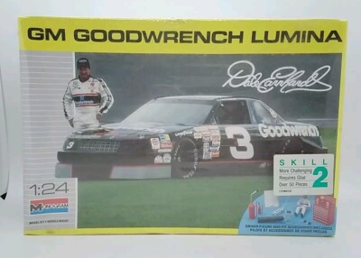 Monogram Dale Earnhardt #3 GM Goodwrench Lumina Model Kit 1990 #2927 ...