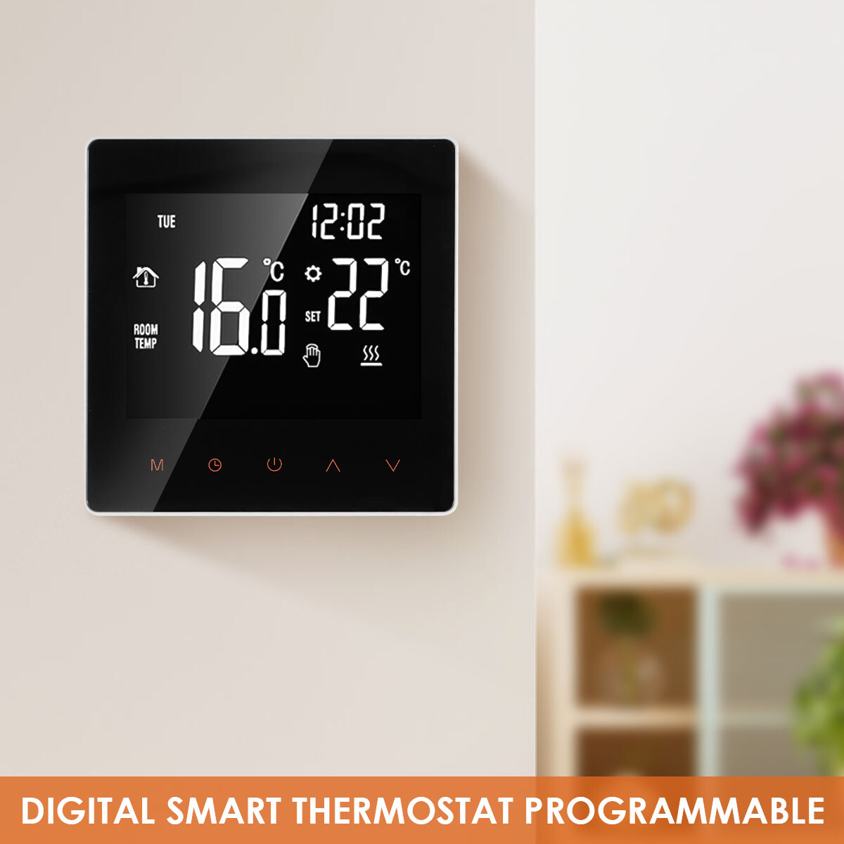 Digital Smart Thermostat 16A Programmable WiFi Thermostat with LCD ...