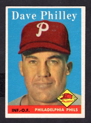1958 TOPPS DAVE PHILLEY CARD NO:116 NEAR MINT CONDITION | eBay