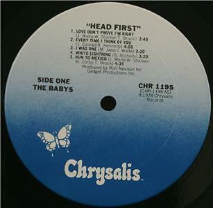 THE BABYS - HEAD FIRST - ROCK VINYL LP | eBay