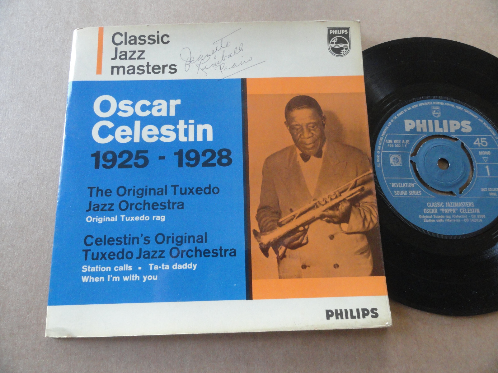 DISQUE 45T DE OSCAR CELESTIN " ORIGINAL TUXEDO RAG " | eBay