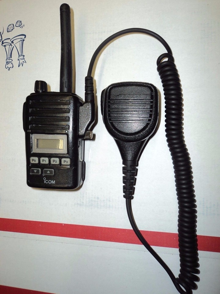 iCOM IC-F50V VHF Radio W/ Charger Antenna TESTED 100% Working GREAT ...