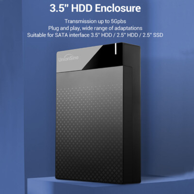 External Hard Drive with for 2.5 3.5 inch SATA HDD SSD, Up to 6/18TB ...