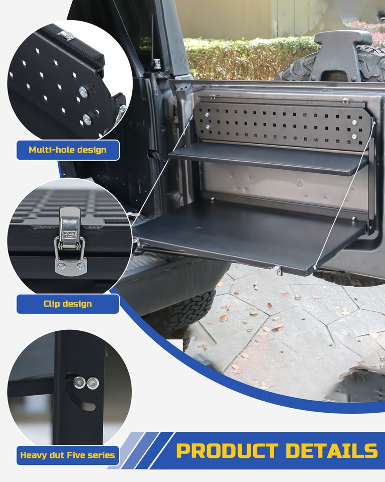 Us Tailgate Table Metal & Molle Panel For 2021-2025 Ford Bronco 2/4 ...