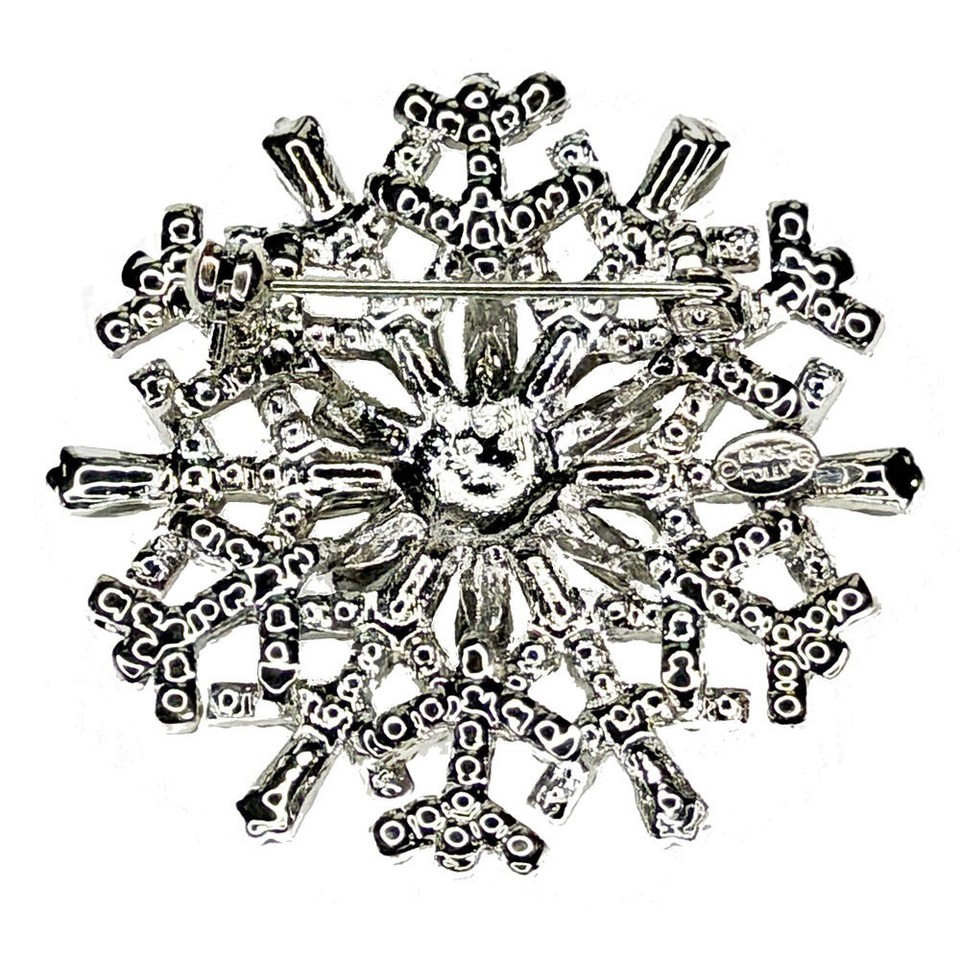Kirks Folly Let It Snow Snowflake Pin sterling silvertone | eBay