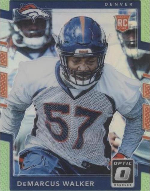 2017 Donruss Optic - Rookies DeMarcus Walker #121 Lime Green Prizm (RC ...