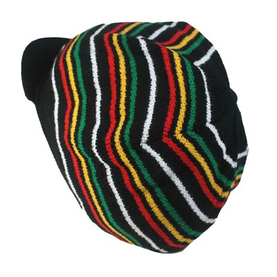 2 Sided Rasta Rastafari Dreadlocks Reggae Irie Hat Cap Bonet Jamaica ...