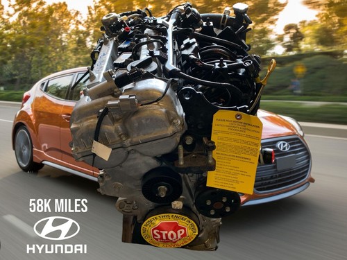 Hyundai Veloster Turbo 1.6L Engine Motor Assembly 2016 2017 Vin E 8th ...