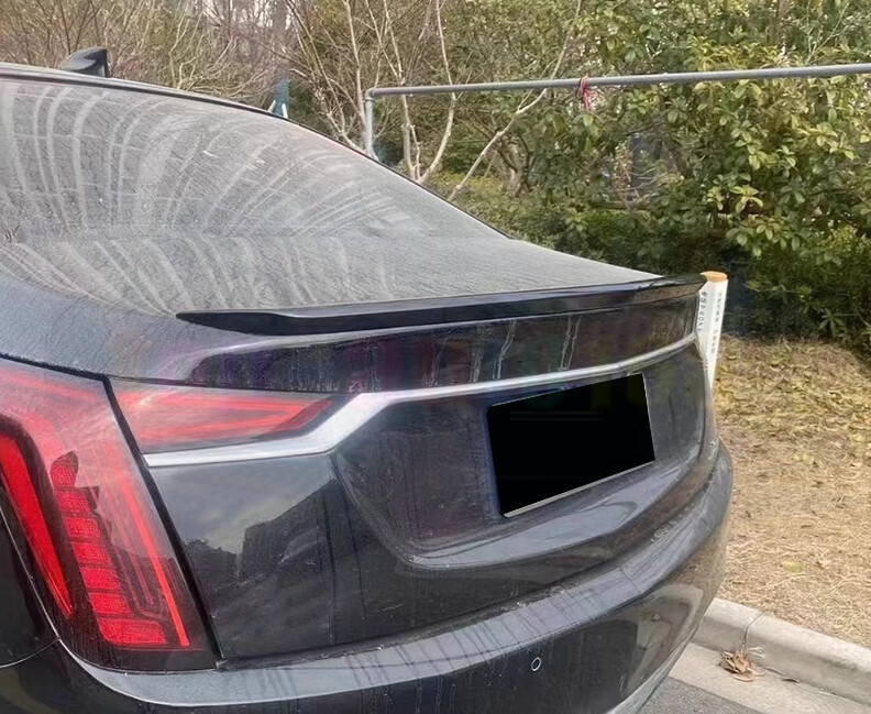Glossy Black Rear Spoiler Tail Trunk Spoiler Wing For Cadillac CT6 2019 ...