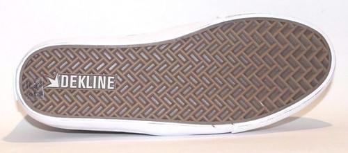 Dekline Men's Bixby Skate Shoes,Glaicer/White Waxed Canvas,Sizes 8.5 ...