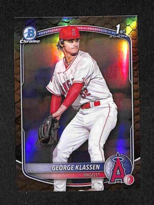 2025 Bowman Baseball - George Klassen #BCP-63 1st Reptilian Refractor ...