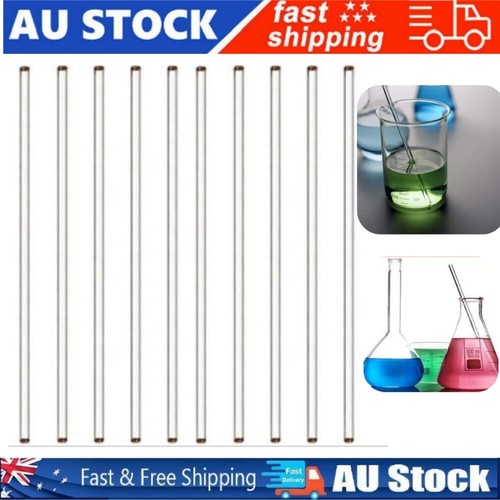 8Pcs Glass Stirring Rods for Lab Use Stir Bar Stirrer Laboratory ...