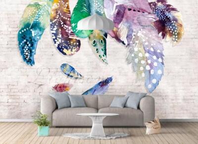 3D Feder Muster H287 Tapete Wandbild Selbstklebend Abnehmbare Aufkleber ...