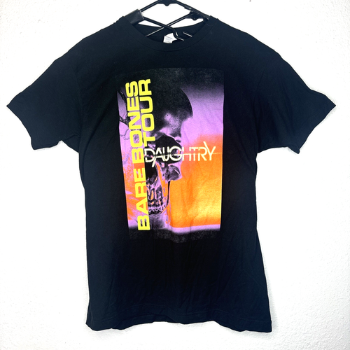 Daughtry Concert Tour T Shirt Size L Bare Bones Rock Music Black Band T ...