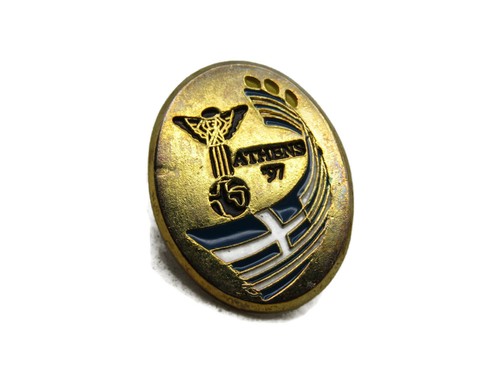 Athens '97 Lettered Pin Finland Flag & Gold Tone | eBay