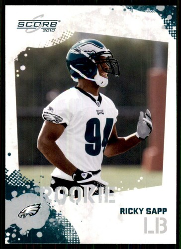 2010 Score Football Ricky Sapp Rookie Philadelphia Eagles #381 | eBay
