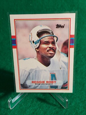 1989 Topps #301 Reggie Roby Miami Dolphins | eBay