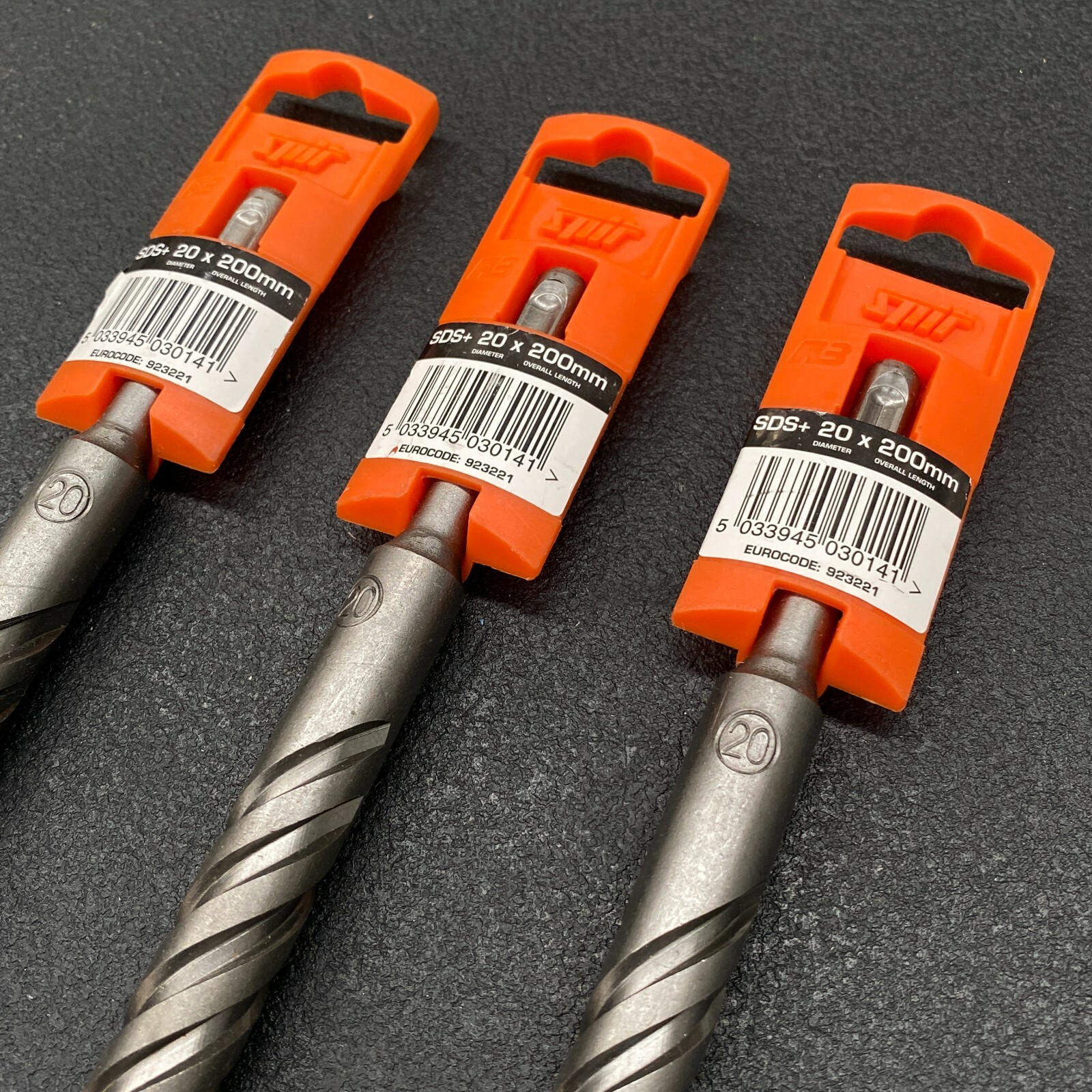 3 Spit Ramset R3 SDS Plus 20mm x 200mm TCT Drill Bits Brick Masonry ...
