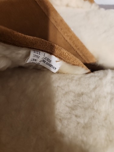 Australian Boot Company Men’s Slip on Slippers Sheepskin Lining Size L ...