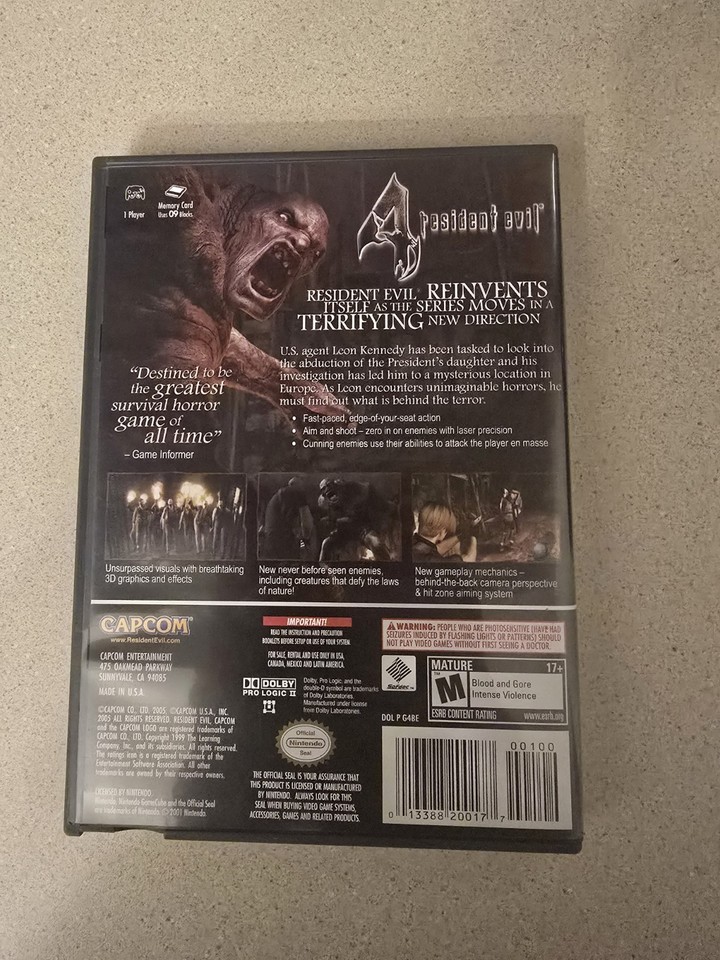 Resident Evil 4 (Nintendo GameCube) [CIB] and Manuals included - 2 ...