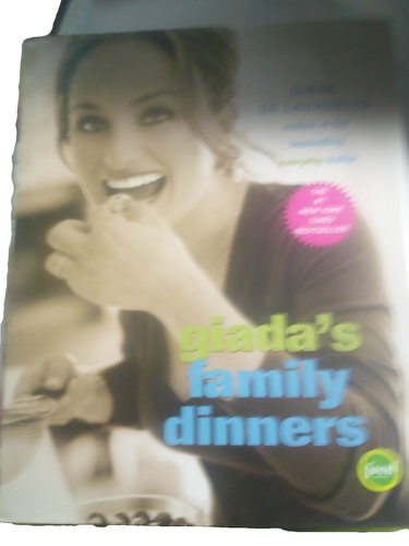 GIADA DE LAURENTIIS LOT OF TWO COOKBOOKS GIADA'S FAMILY DINNERS, GIADA ...