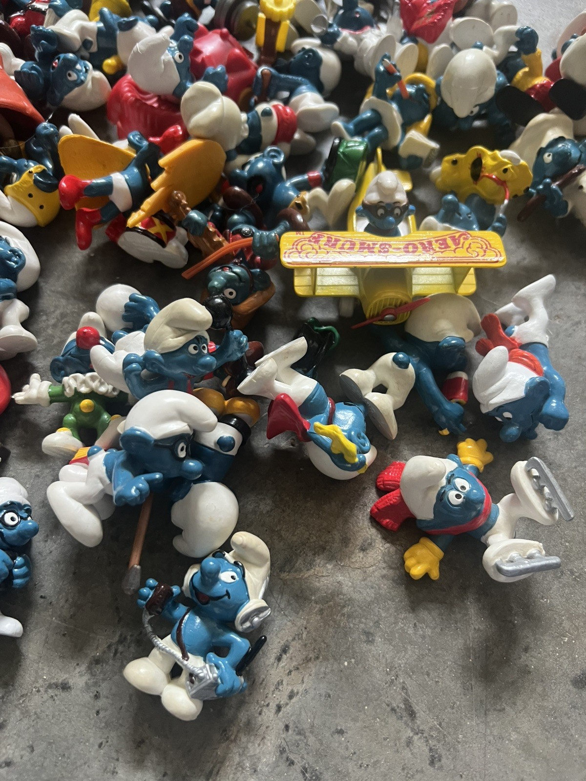 Vintage VTG Retro Smurfs Smurf Smurfette Blue PVC Figures Lot Of 100 | eBay
