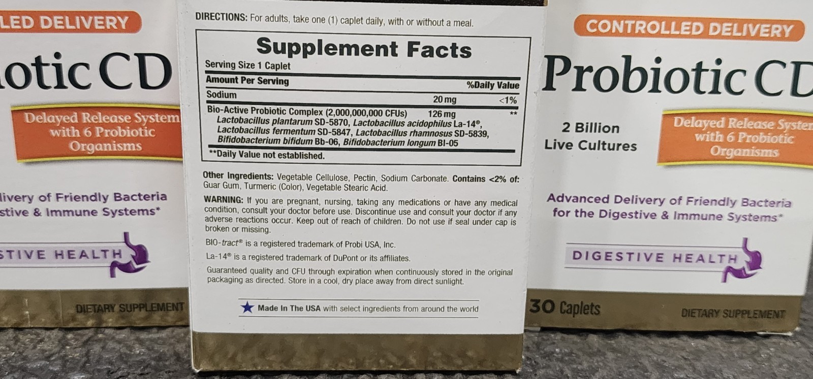 3 NATURE'S BOUNTY PROBIOTIC CD CONTROLLED DELIVERY DIGESTIVE IMMUNE 30 ...