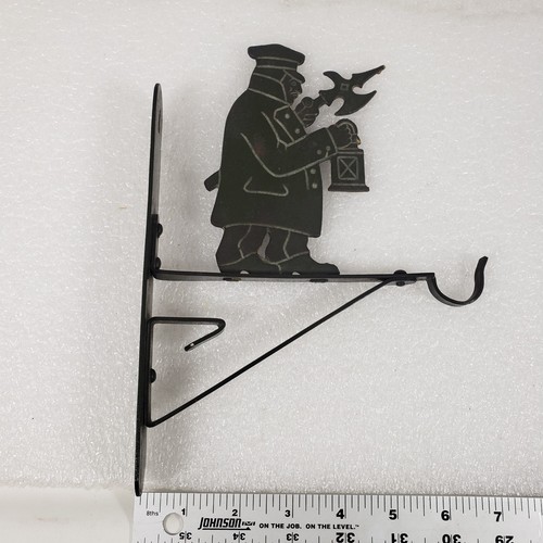 Guard On Watch With Lantern All Metal Plant Flower Light Hanger ...