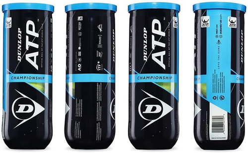 Dunlop Tennisball ATP Championship – Für Sand Hartplatz & Rasen Size ...