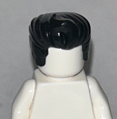 Genuine Lego Minifigure Hair Male Black Slicked Back NEW Elvis style | eBay