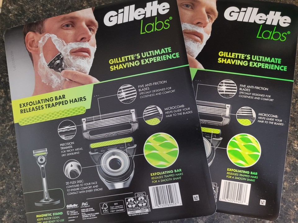 Gillette Labs - Razor 8 Cartridges & Docking Stand each - 2 Packages | eBay